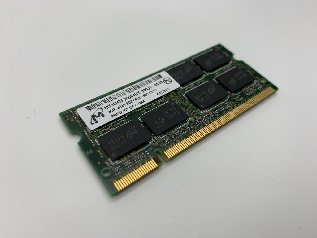 Micron 2GB 2Rx8 PC2-6400S DDR2-800 Laptop RAM - RnD Computers